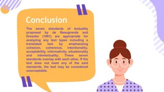 THE SEVEN STANDARDS OF TEXTUALITY_INTRO TO STYLISTICS.pptx