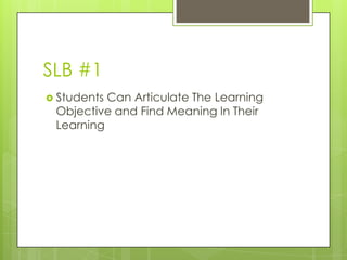The seven student learning behaviors | PPTX