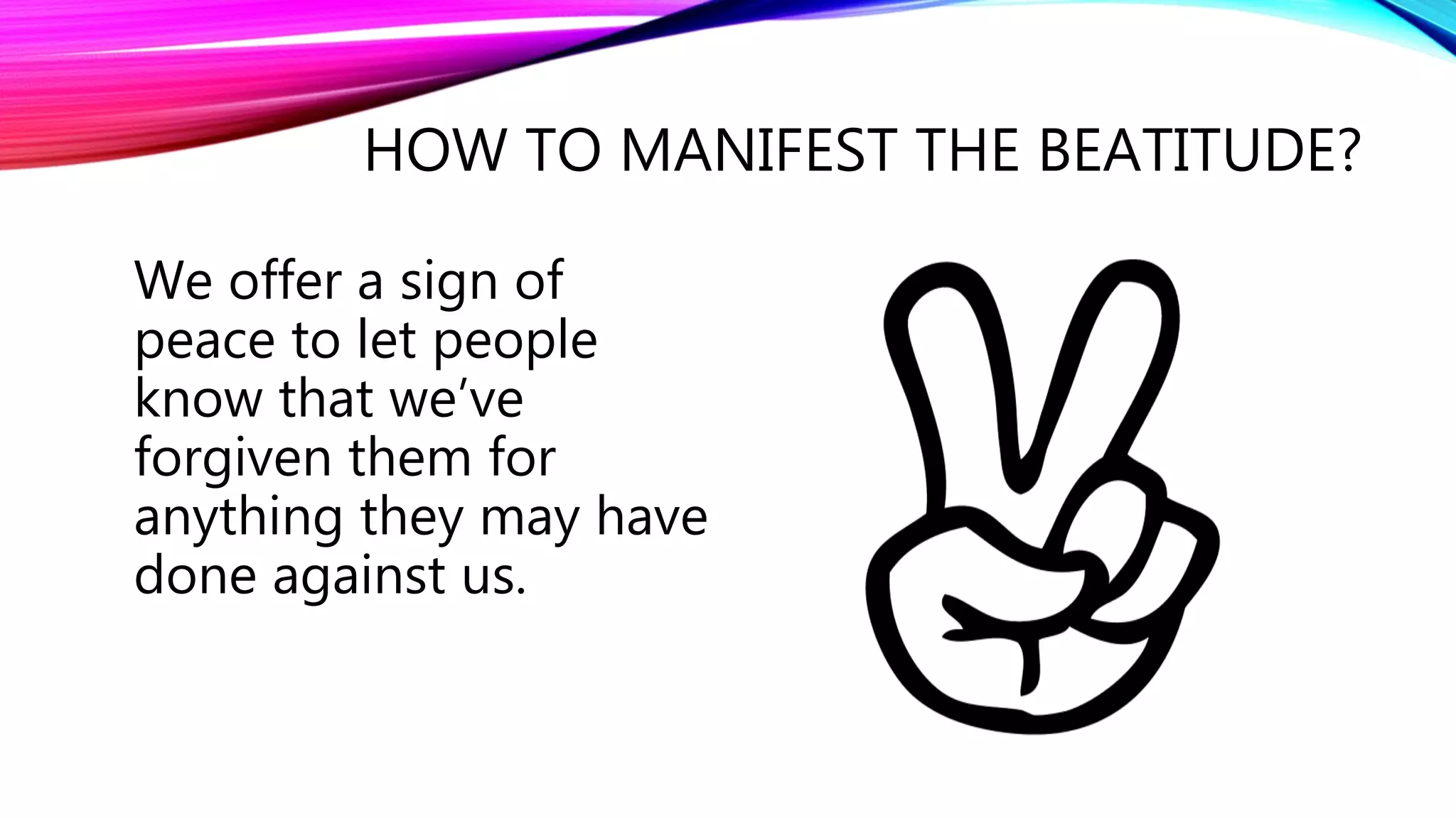 The seventh beatitude | PPTX