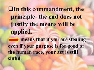 The Seventh Commandment | PPTX