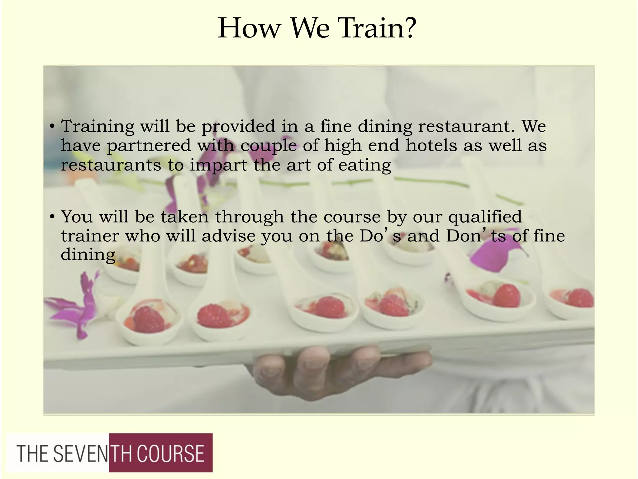 Doug Monahan Loves Fine Dining | PPT