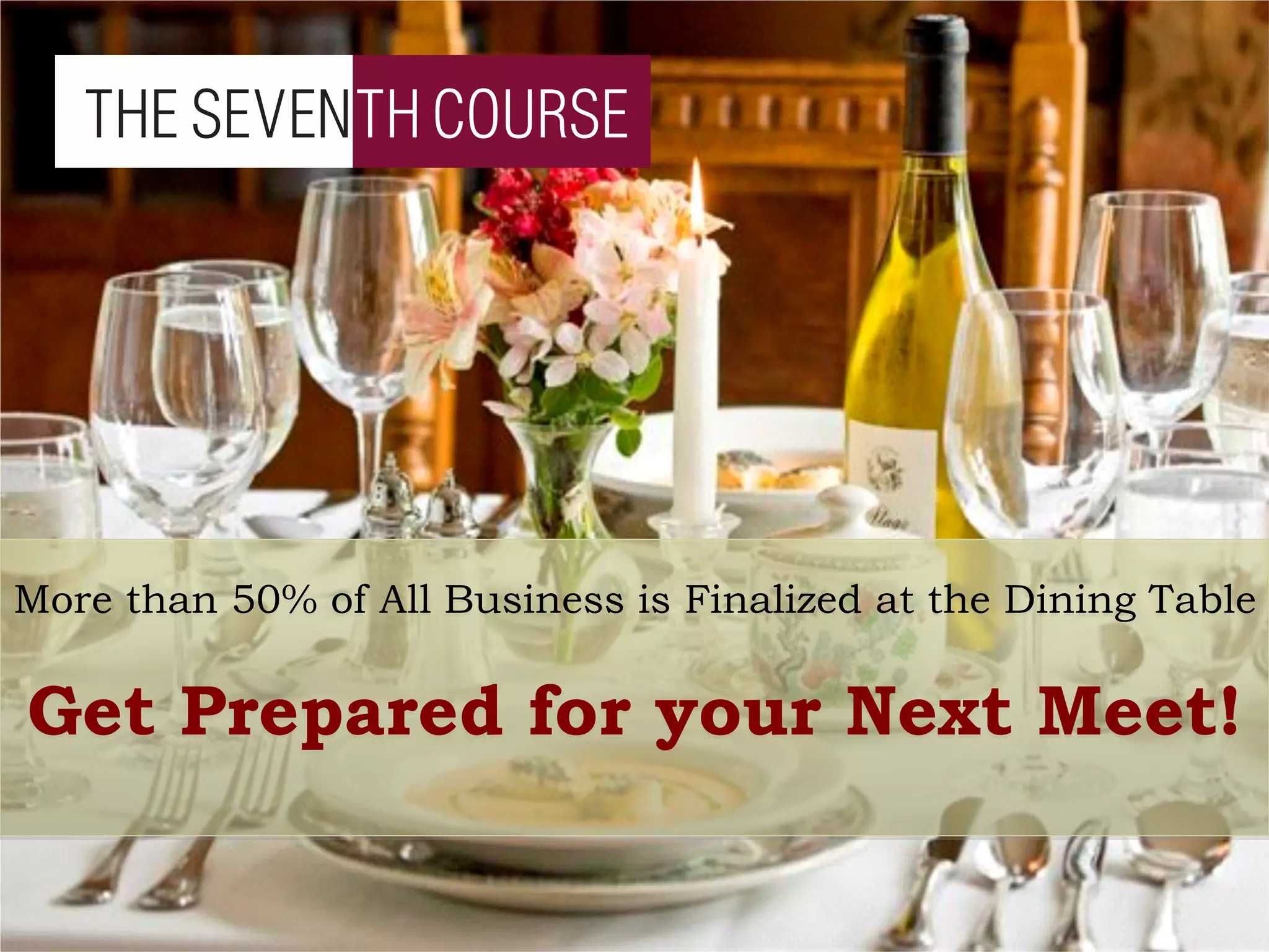 The Seventh Course- Master The Art of Fine Dining! | PDF | Bars & Restaurants | Attractions