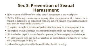 The Sexual Harassment of Women at Workplace (.pptx