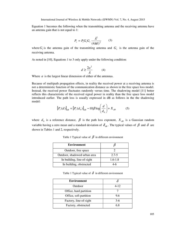 The shadowing propagation model | PDF