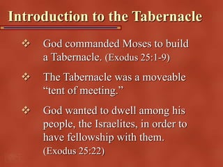 The Shadow of Jesus in the Tabernacle | PPTX