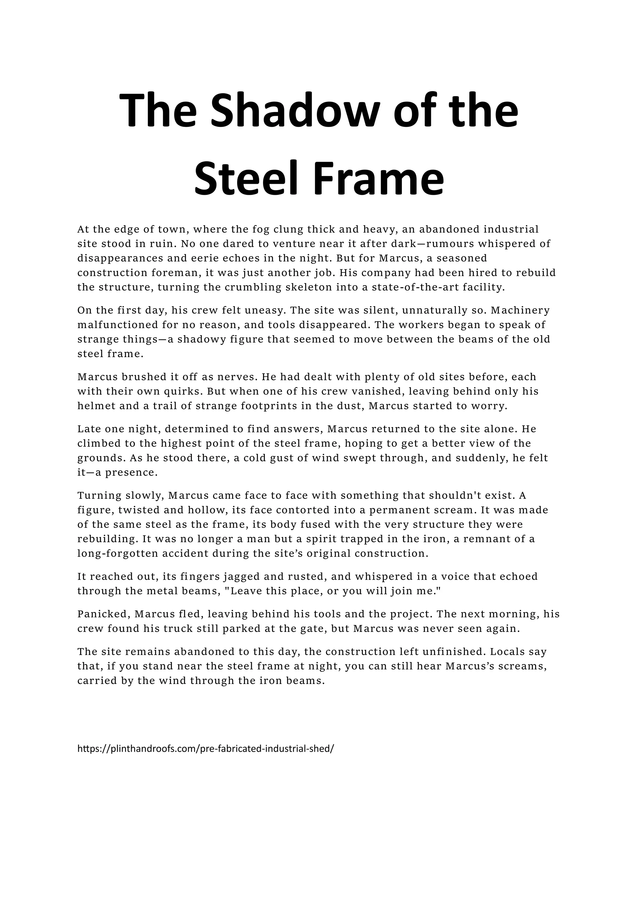 The Shadow of the Steel Frame Structures | PDF