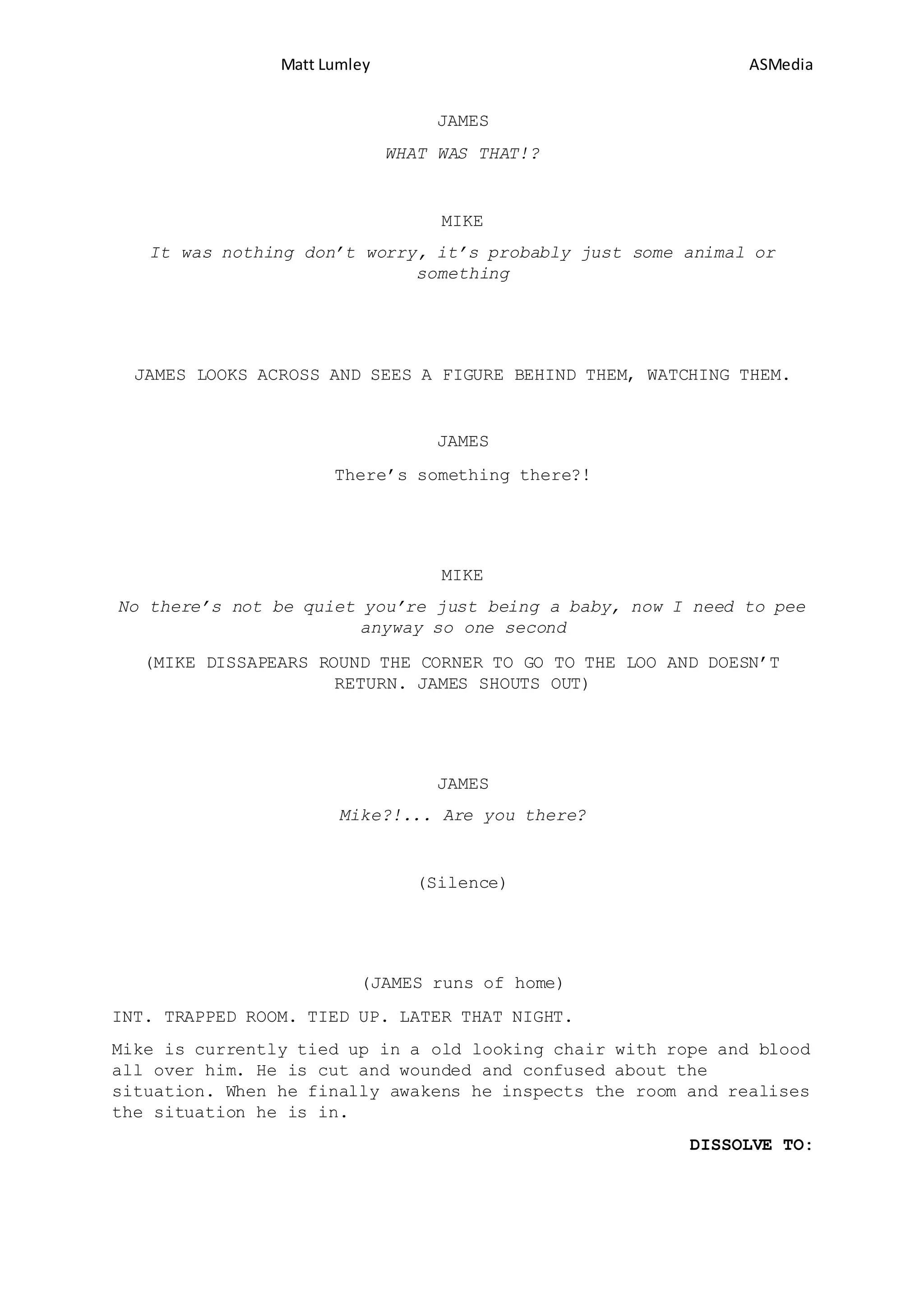 'The shadows' script | DOCX