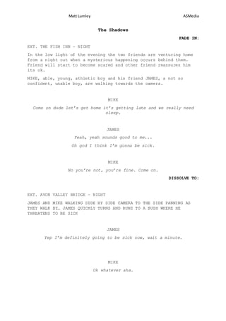 'The shadows' script | DOCX