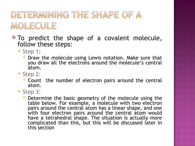 The Shape of Molecules.chemsitry High school,ppt | PPT | Chemistry ...