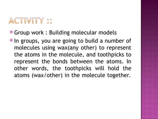 The Shape of Molecules.chemsitry High school,ppt | PPT