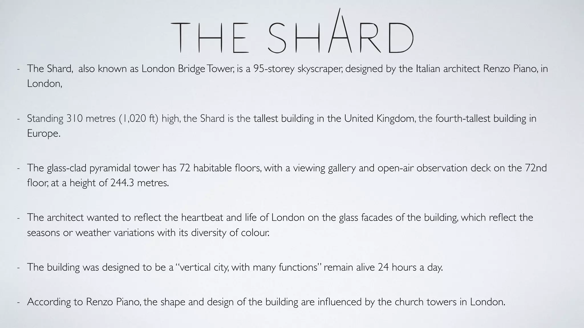 The Shard, Skyscraper - Architectural Case Study | PDF