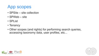 The SharePoint 2013 App Model | PPT