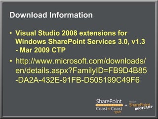 The SharePoint Development Path from 2007 to 2010 | PPT