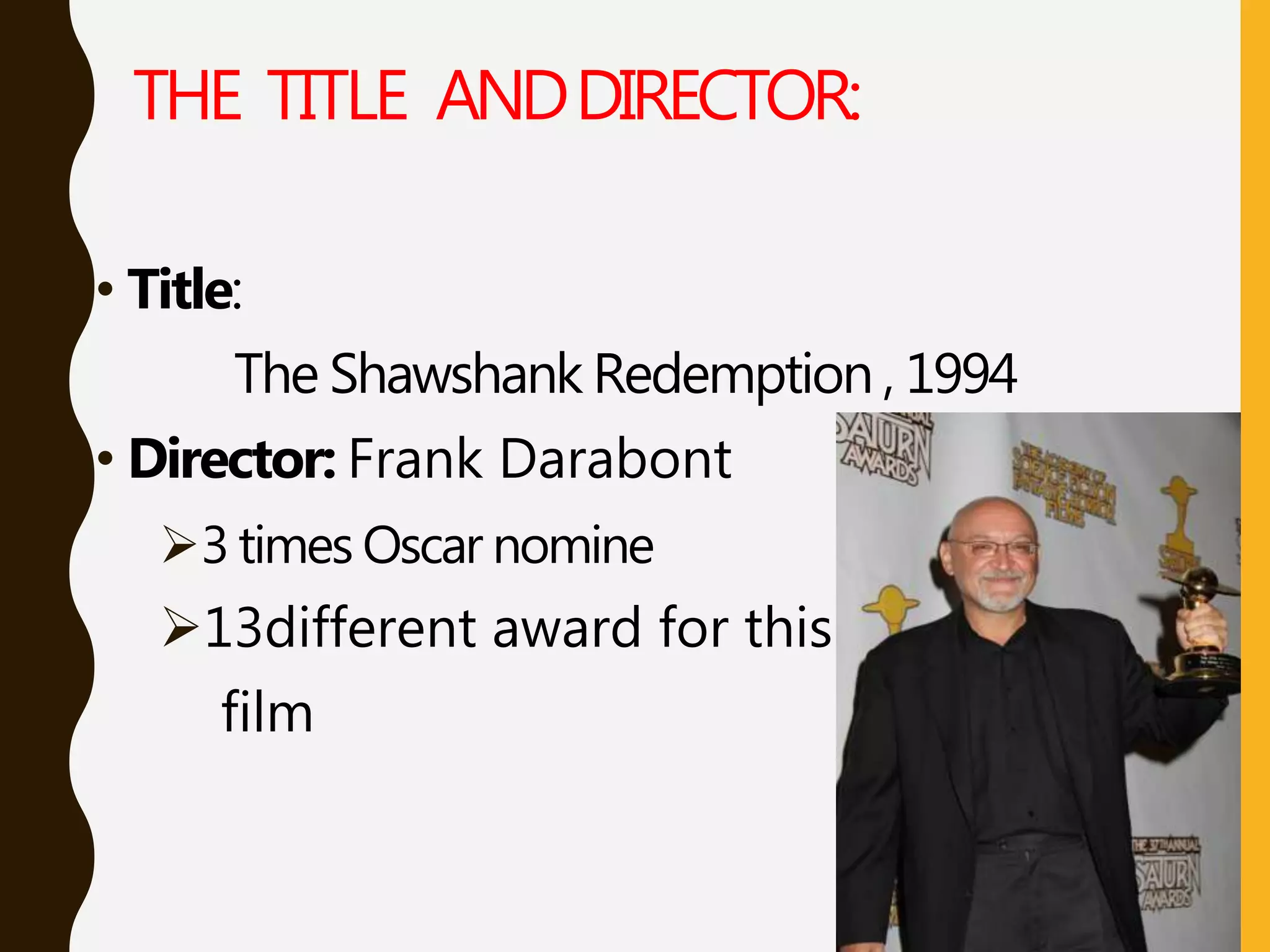 The shawshank redemption | PPTX