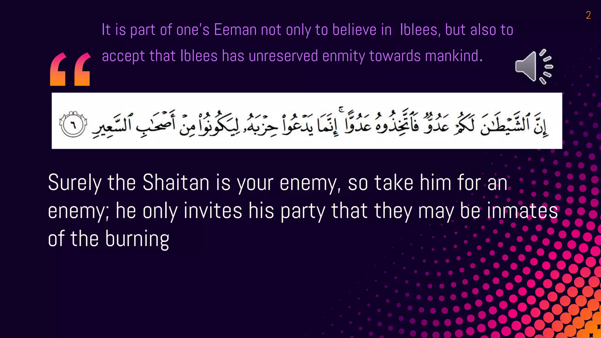 The Shaytan Iblis | PPTX