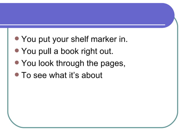 The Shelf Marker Song | PPT