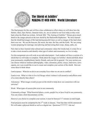 The shield of achilles | DOC