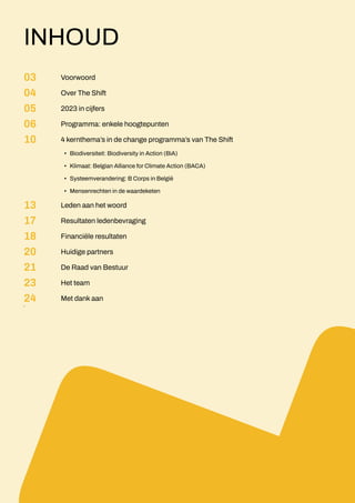 The Shift Impact Rapport 2023 - #WeMakeTheShift | PDF