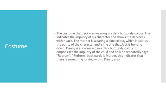 The Shining - Micro Analysis | PPTX