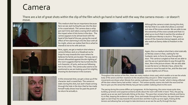 Micro-Analysis: The Shining | PPTX | Women\'s Outerwear | Women\'s Clothing