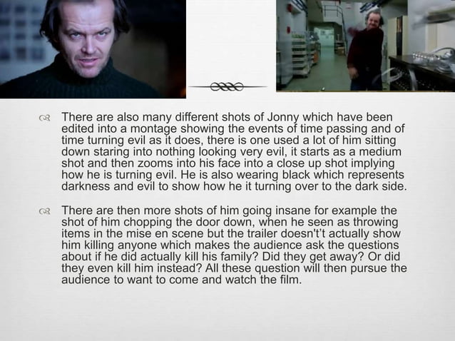 The shining film trailer analysis | PPT