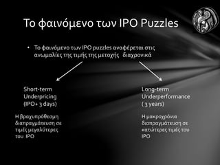 The shipping companies IPO performance | PPT
