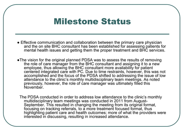 The shli progress report | PPT