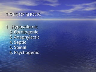 THE SHOCK SYNDROME first aid - NOTES.ppt