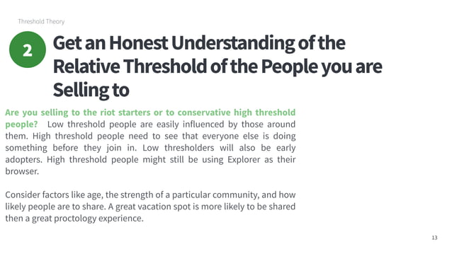 Threshold theory and marketing | PDF