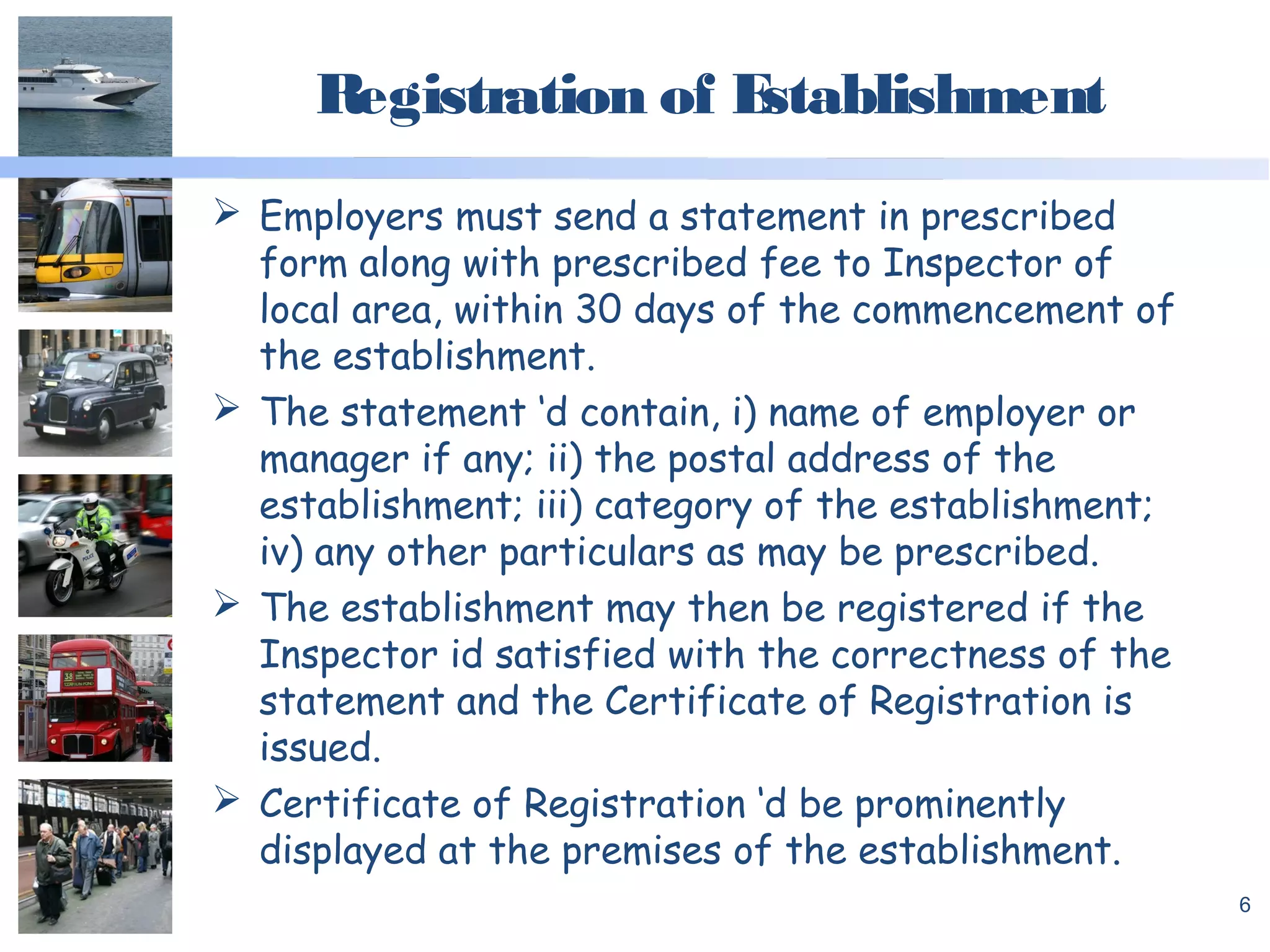 The Shops & Establishments Act, 1953 | PPT
