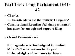 The short term causes of the civil war | PPT