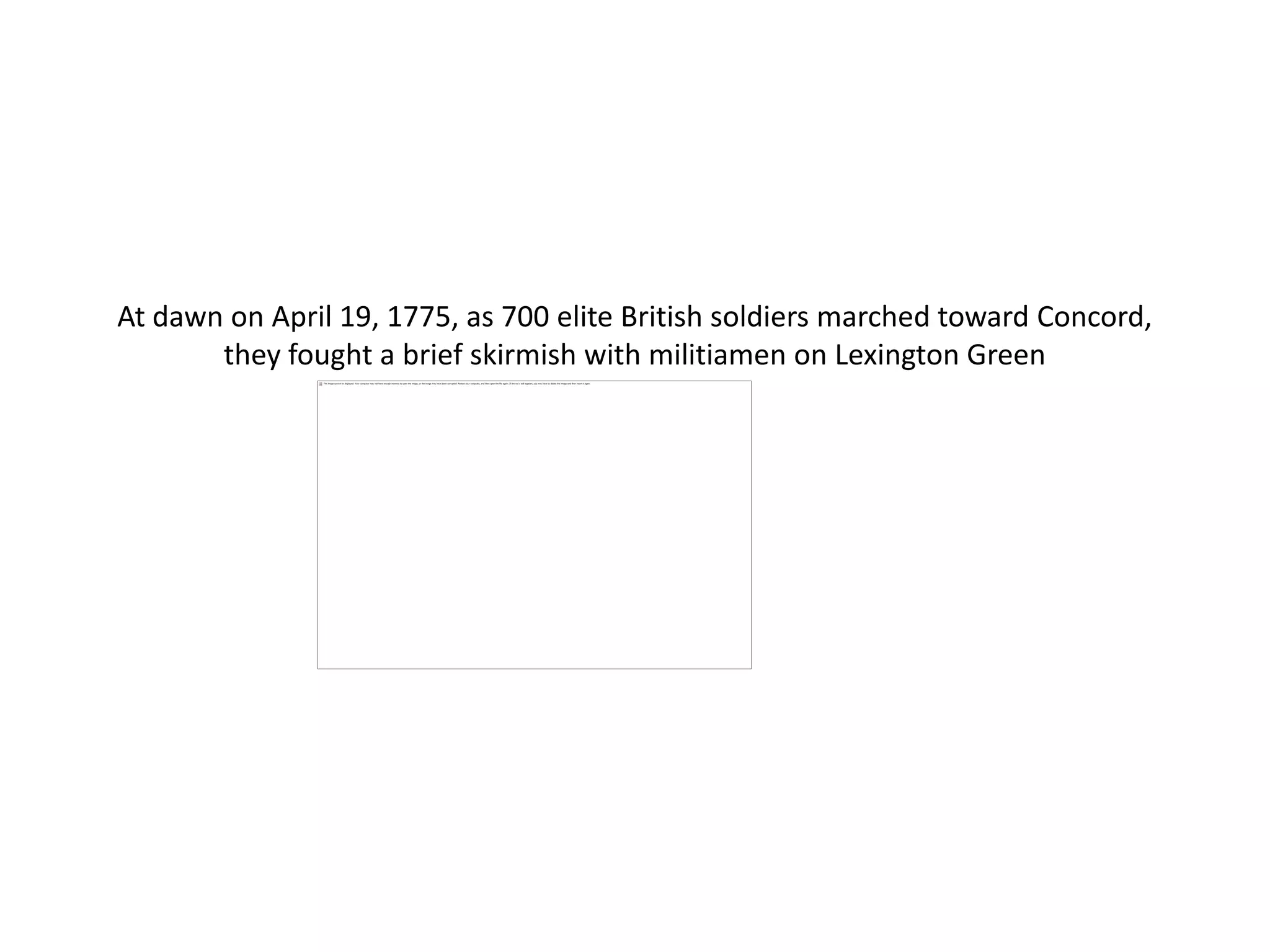 The shot heard around the world | PPTX