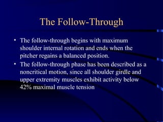 The shoulder BioMechanics of Pitching | PPT