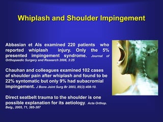 The Shoulder Dysfunction: A Tense Active model of motor control | PPTX