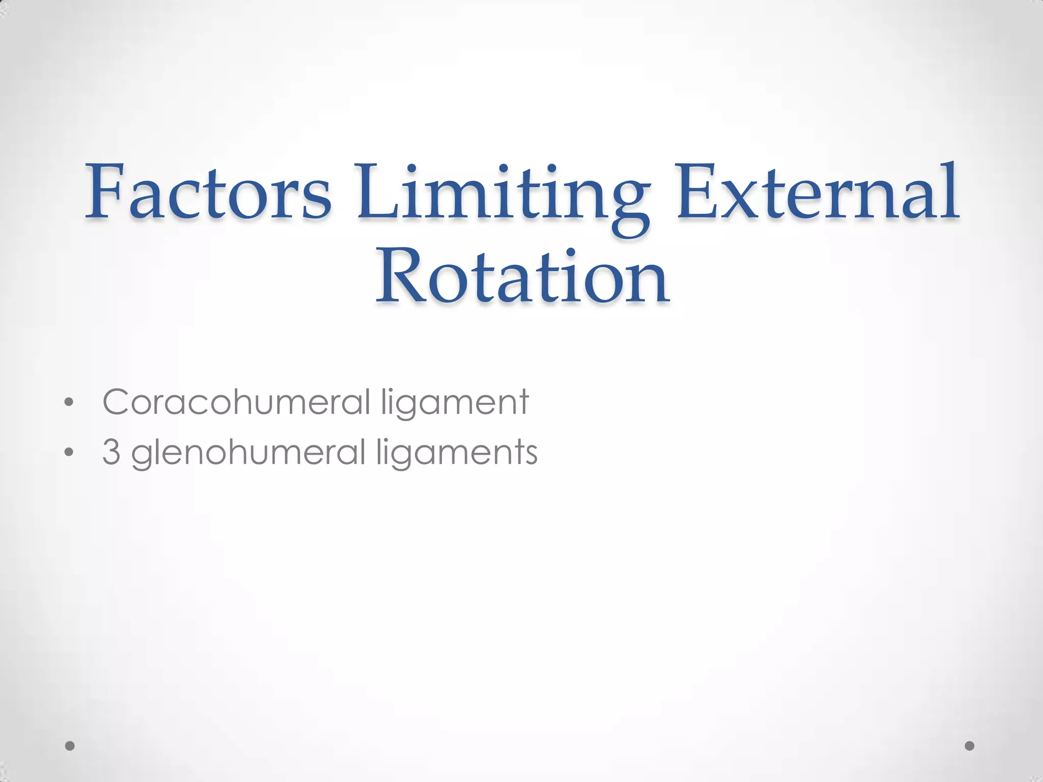 The shoulder joint | PPTX