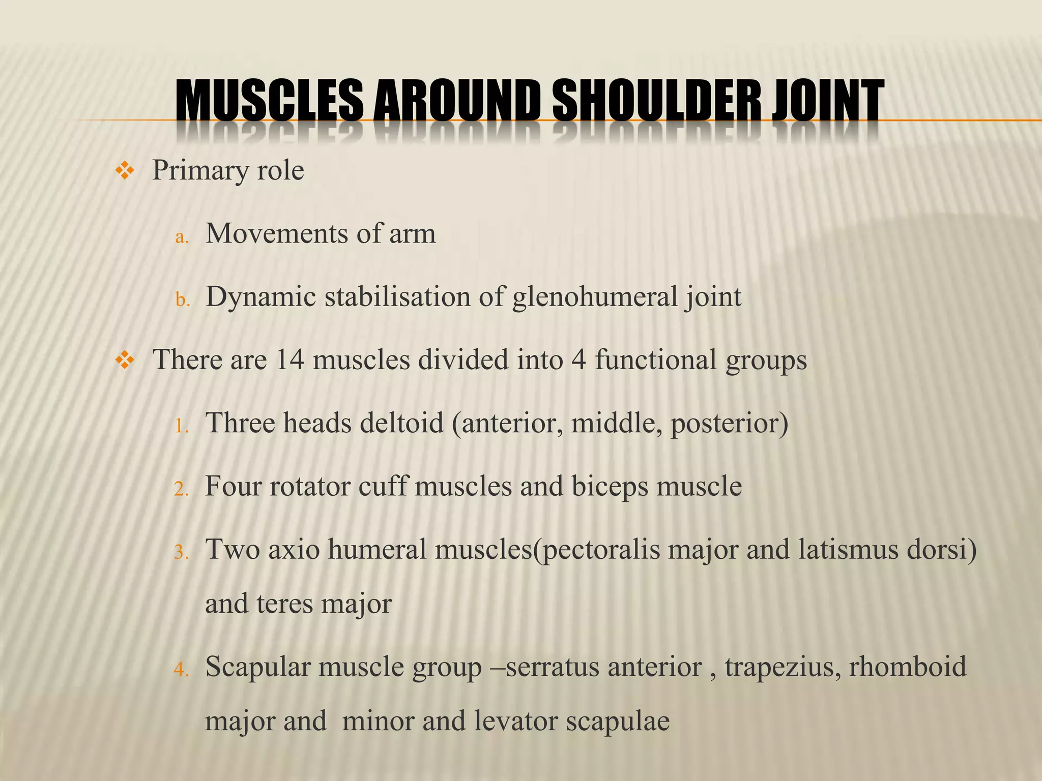 Anatomy of the shoulder joint | PPTX