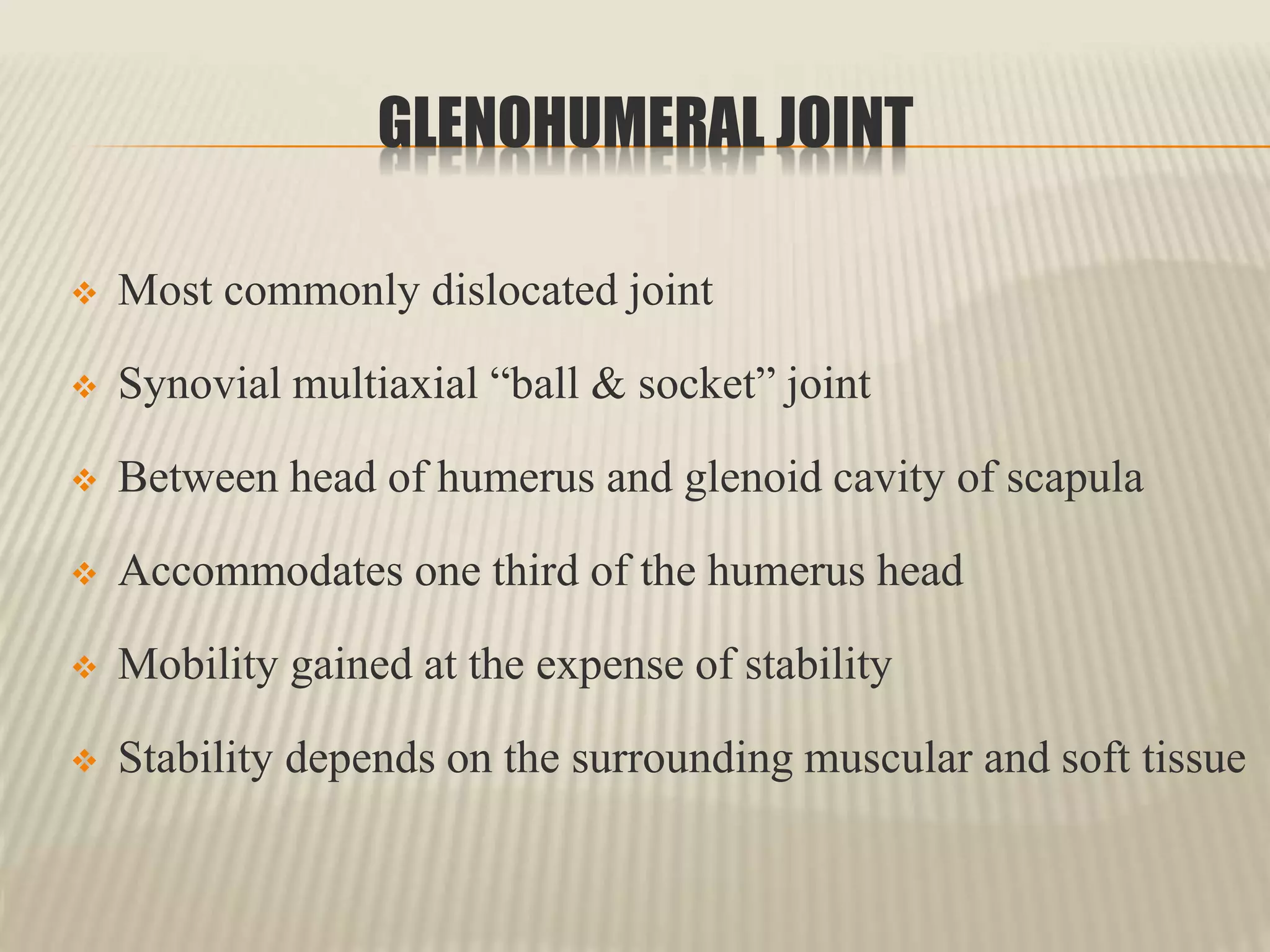 Anatomy of the shoulder joint | PPTX