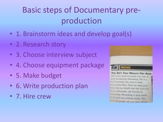 The shut up and shoot documentary guide 1 | PPTX | Video Production ...