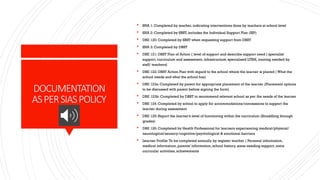 The SIAS process the importance of the individual support plan (ISP ...