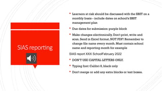 The SIAS process the importance of the individual support plan (ISP ...