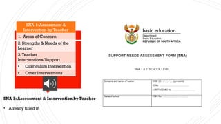 The SIAS process the importance of the individual support plan (ISP ...