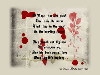 The sick rose | PPTX