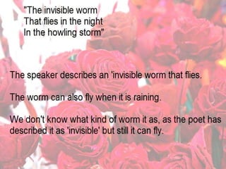 The sick rose | PPTX