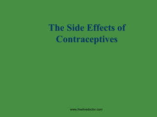 The side effects of contraceptives | PPT