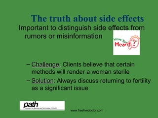 The side effects of contraceptives | PPT
