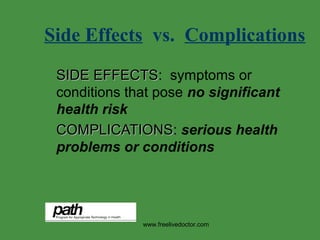 The side effects of contraceptives | PPT