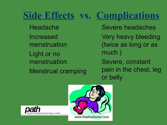 The side effects of contraceptives | PPT
