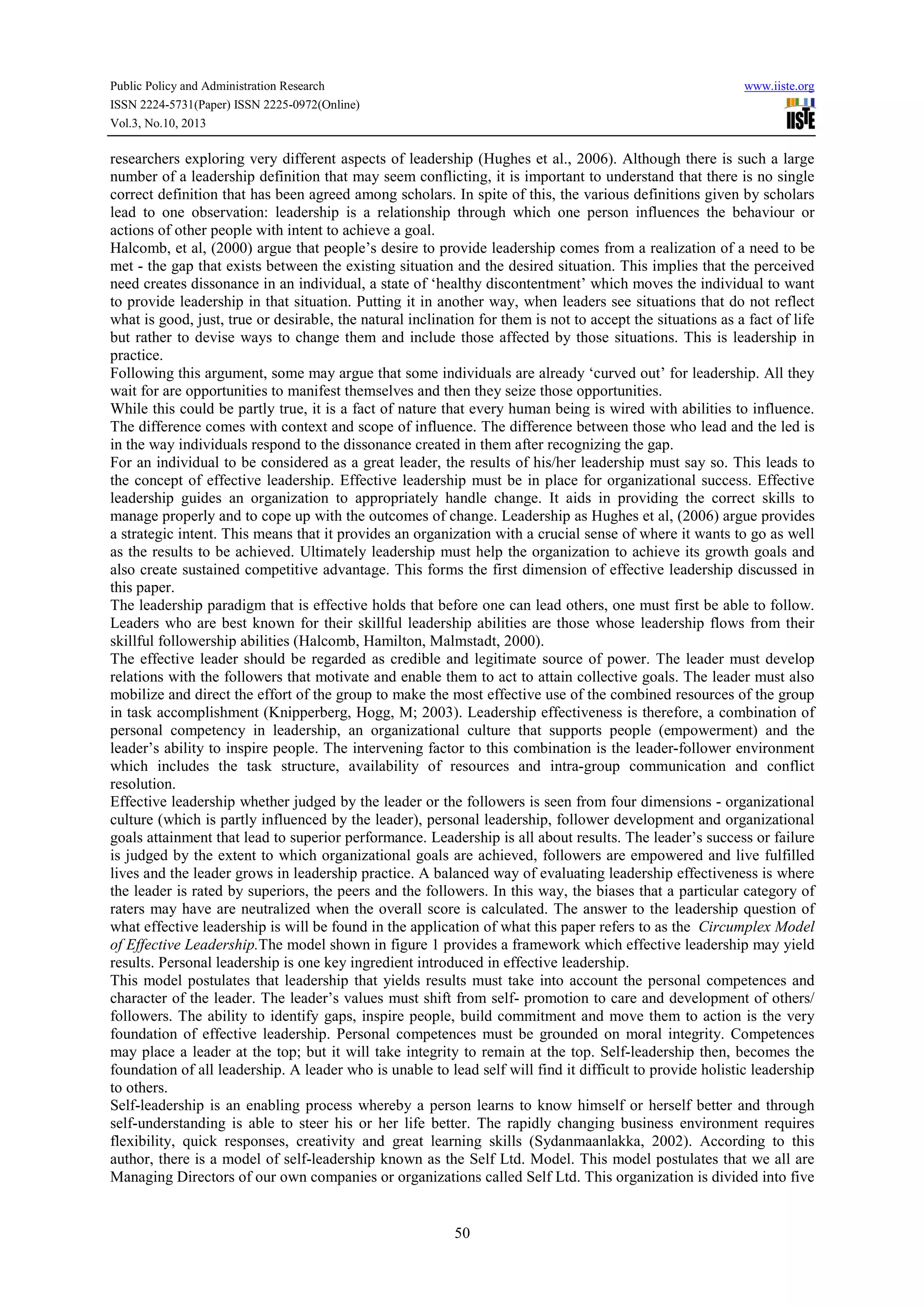 The signature of effective leadership | PDF