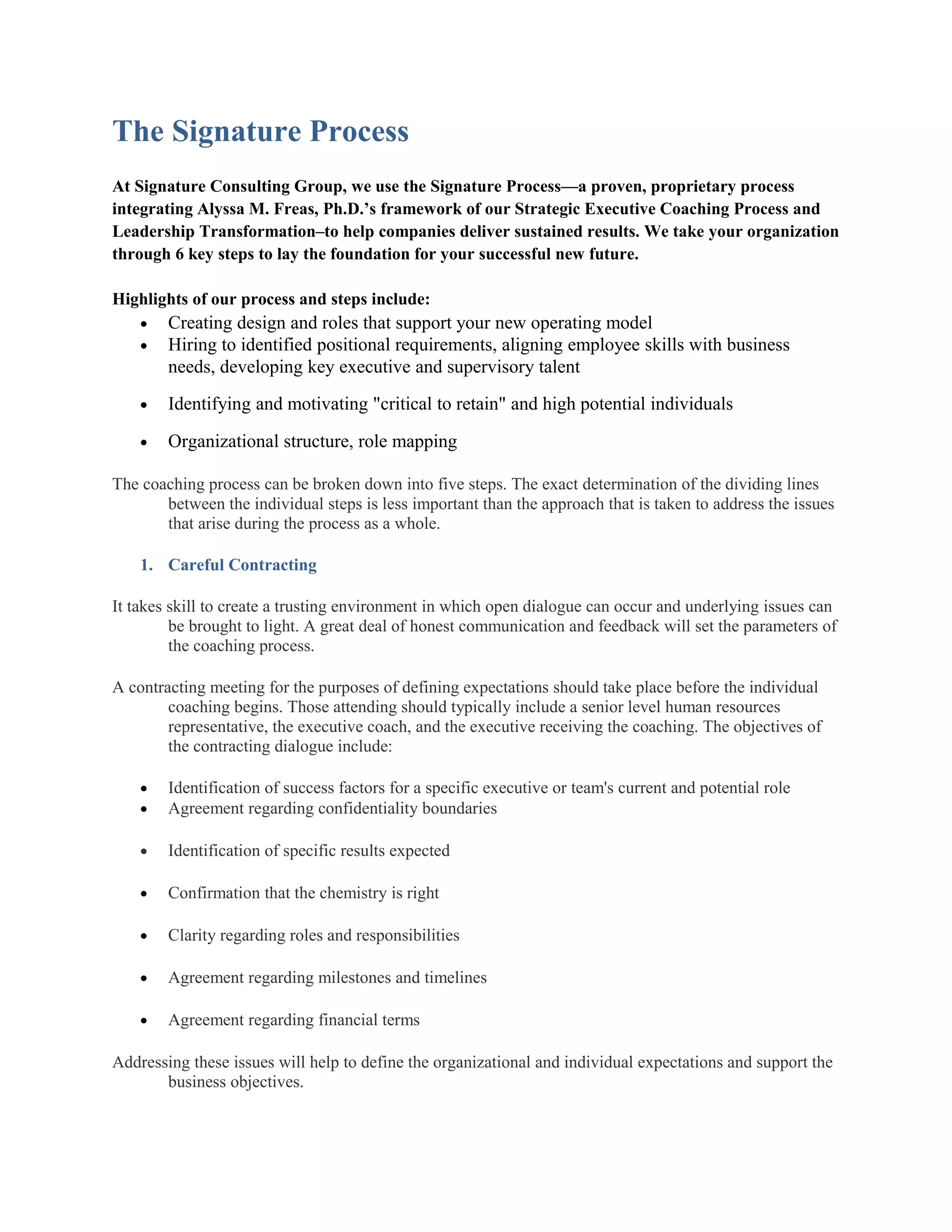 The signature process | PDF