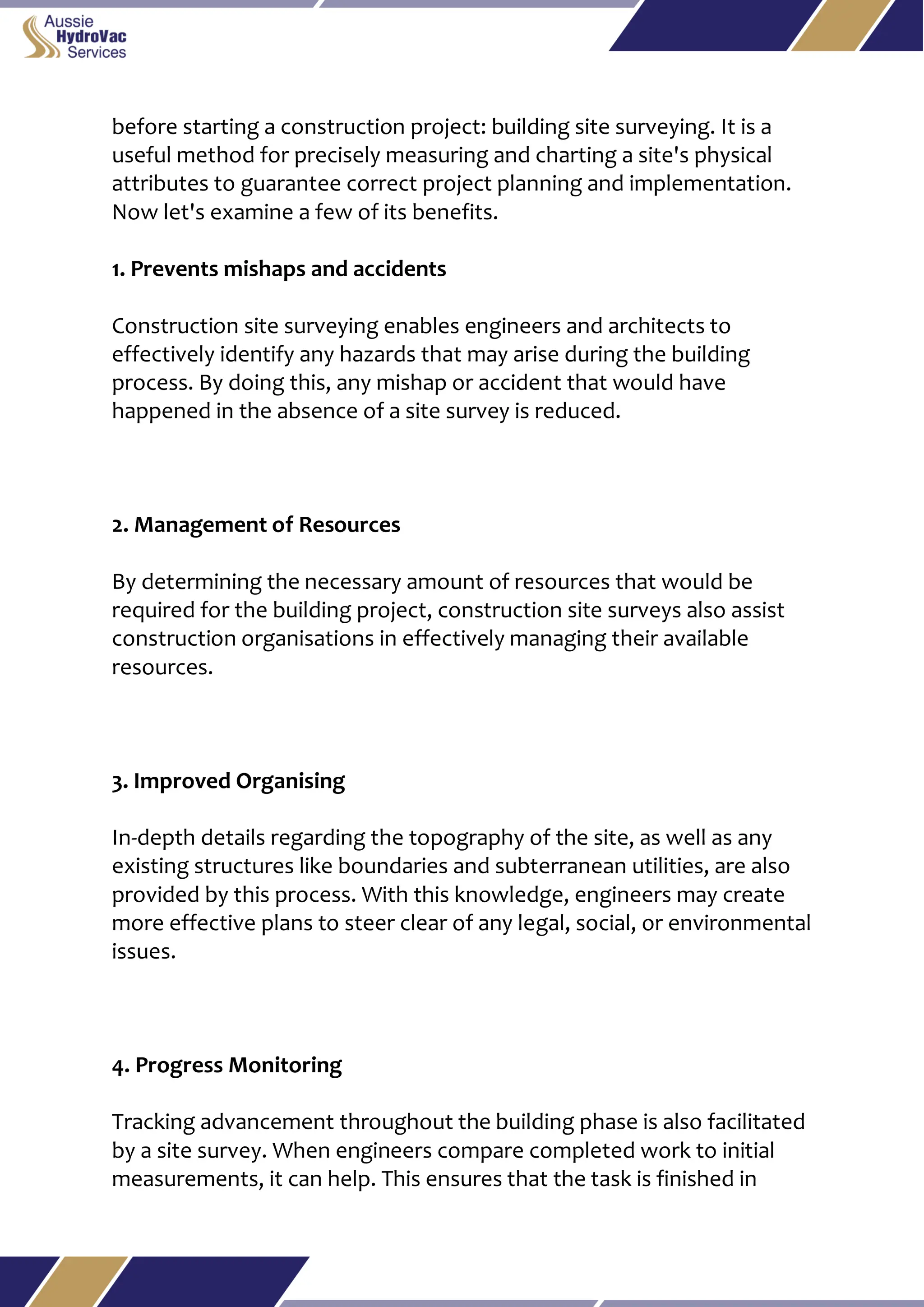 The Significance of a Site Survey in The Construction Industry | PDF
